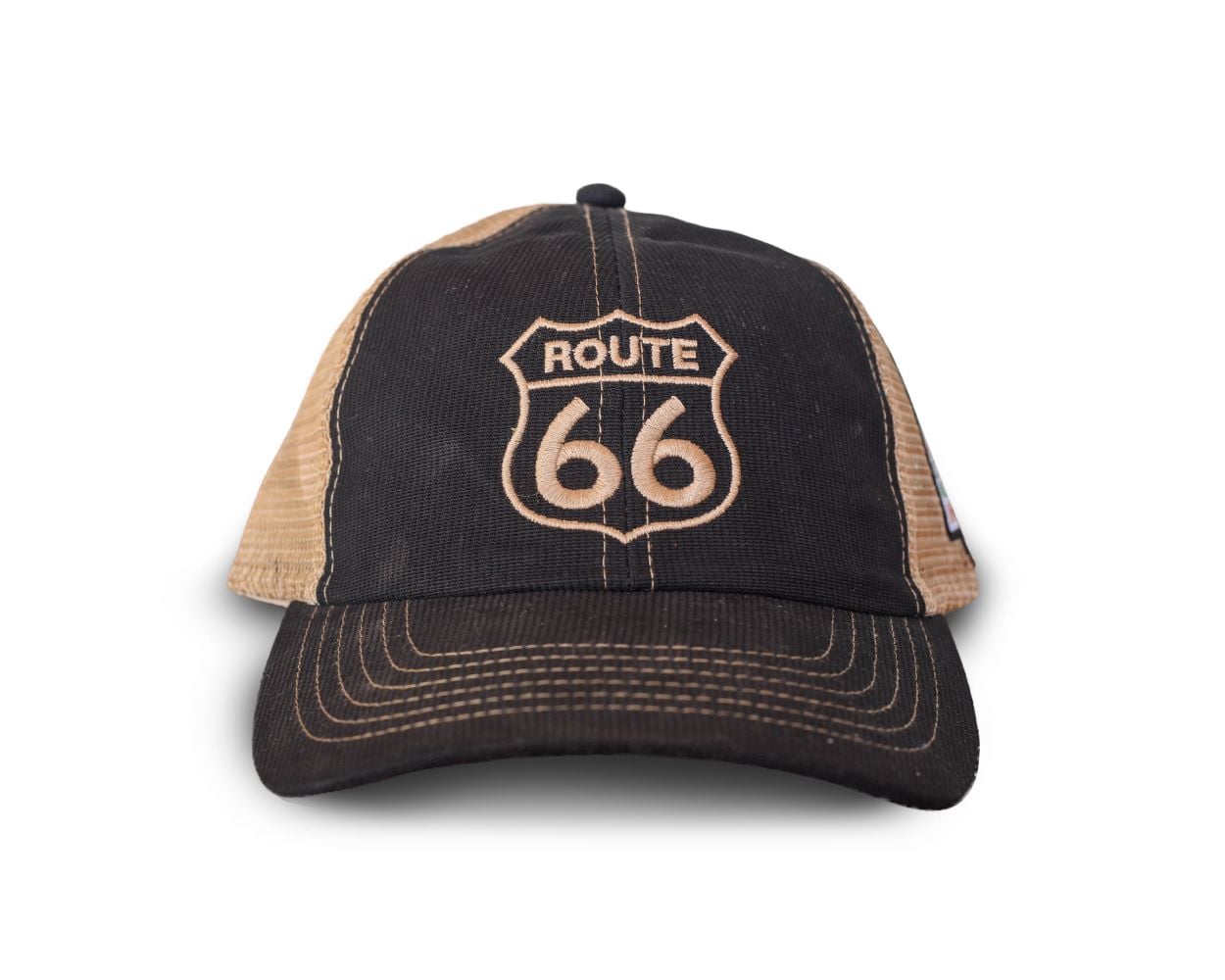 Route 66 Side Patch Trucker Cap